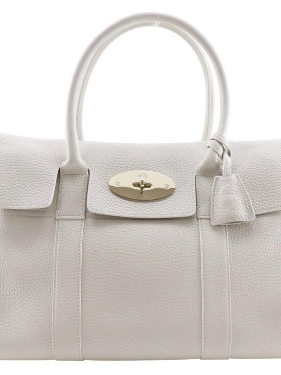 Mulberry | Bags | Mulberry Bayswater Tote Bag Hh6592736w6 Chalk Heavy ...